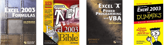 Books by John Walkenbach » The Spreadsheet Page