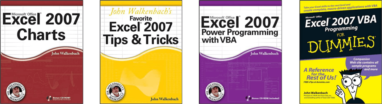 Books by John Walkenbach » The Spreadsheet Page