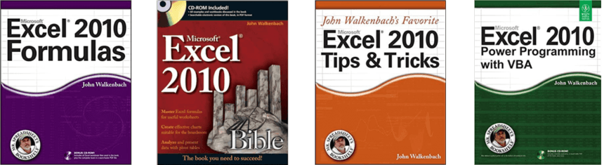 Books by John Walkenbach » The Spreadsheet Page
