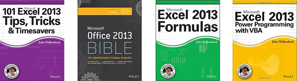 Books by John Walkenbach » The Spreadsheet Page