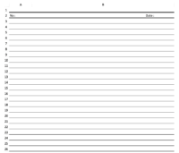 Printable Lined Paper » The Spreadsheet Page
