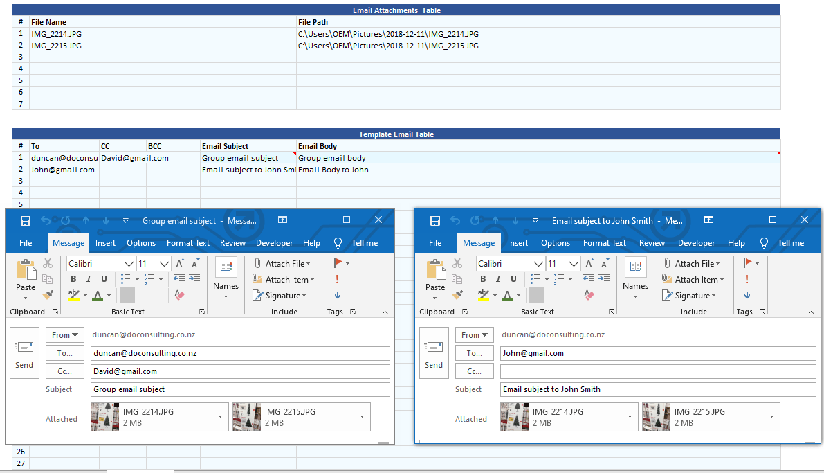 Excel Business Templates » The Spreadsheet Page